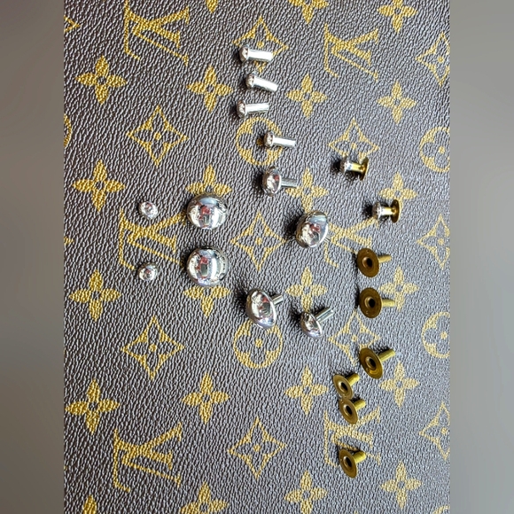 Louis Vuitton | Bags | Louis Vuitton Silver Rivets Hardware Setx4 ...